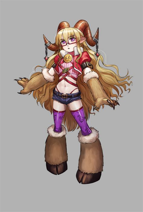 Baphomet And Kenkou Cross Baphomet Monster Girl Encyclopedia Drawn By Maritan Pixelmaritan