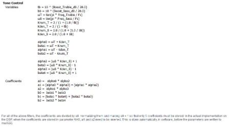 General Nd Order Tone Control Is It Working In SigmaStudio Q A SigmaDSP Processors