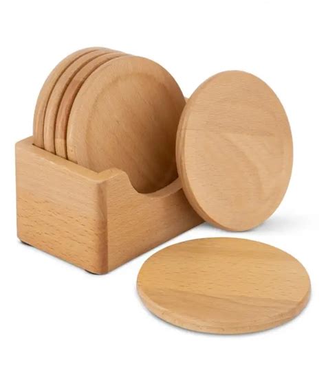 Eco Friendly Wooden Bamboo Coaster Cup Holder For Wholesale Whatsapp