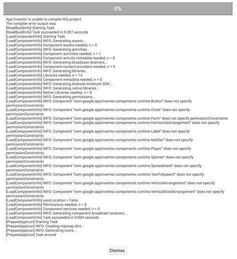 unable to compile the apk in all projects 2 by ramon bugs and