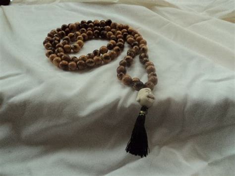 Acai Nut And Howlite Mala Buddhist Prayer Beads