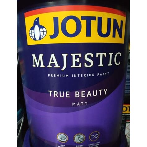 Jual JOTUN Majestic True Beauty Matt BLACK 0099 2 5Ltr Shopee
