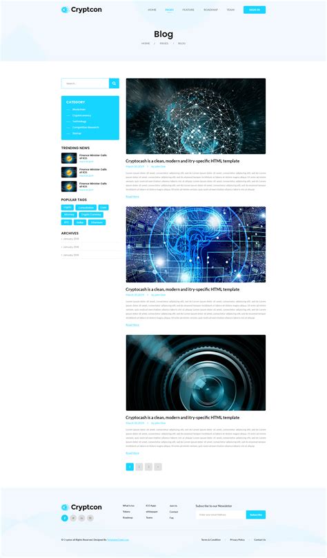 cryptcon ico bitcoin and crypto currency html template by templatescoder