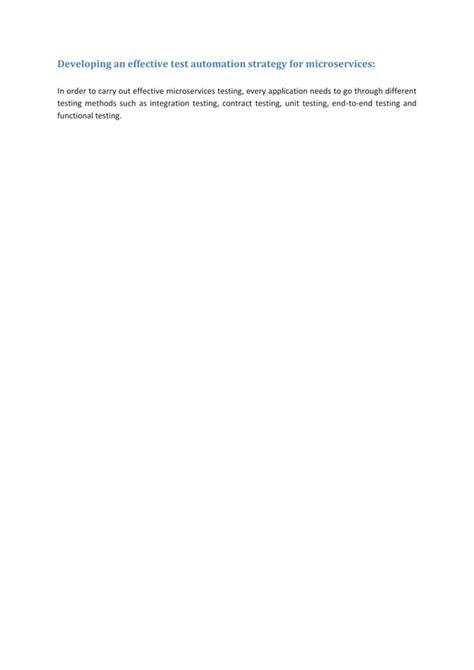 Test Automation In A Microservices Architecture Pdf