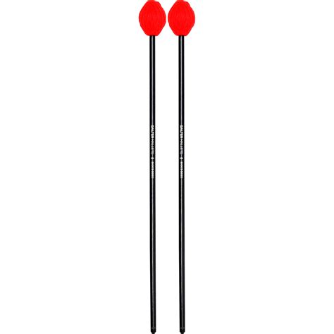 Mike Balter Basics Black Birch Keyboard Mallets Soft Red Yarn Music