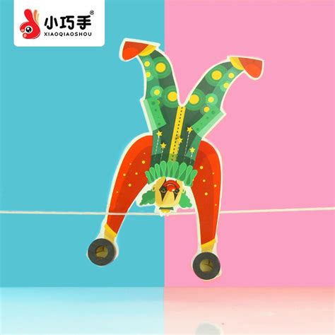 Diy科學實驗 學習敎具 物理實驗 Steam科技小製作小醜走鋼絲科學實驗培訓器材diy重心原理實驗玩具 兒童00 蝦皮購物