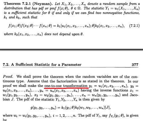 Statistics A Question About A Proof Of Neymans Factorization Theorem