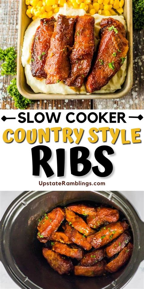 Finger Licking Slow Cooker Country Style Ribs Recipe Upstate Ramblings