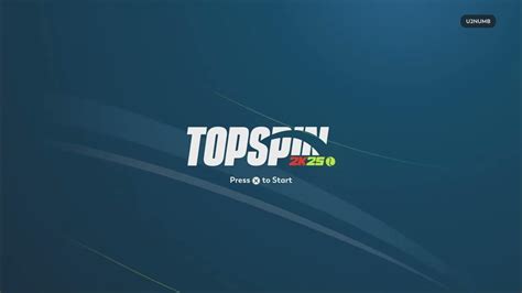 Topspin 2k25 Title Screen Pc Ps4 Ps5 X1 Xsx Xss Youtube