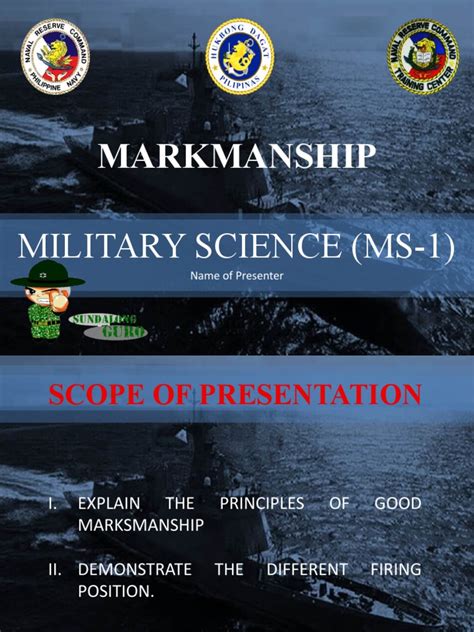 Markmanship Ok Pdf Marksman Shooting
