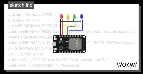 Kontrol 4 Led Wokwi Esp32 Stm32 Arduino Simulator