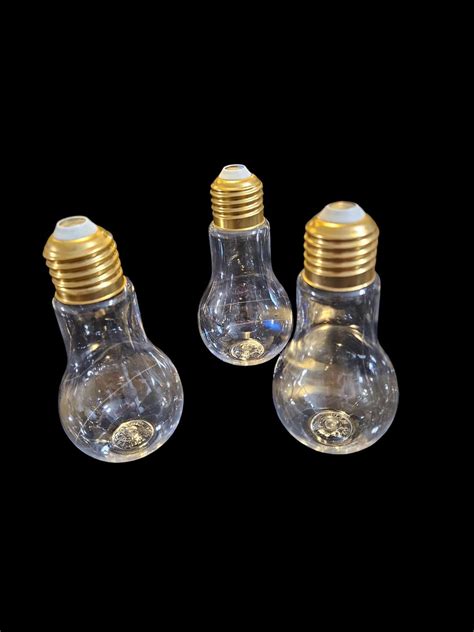 Set Of DIY Fillable Light Bulb Party Favor Resin Craft Supplies Terrariums Etsy