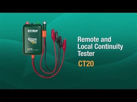 Extech CT20 Remote Local Continuity Tester YouTube