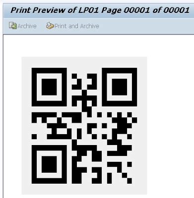 SAP ABAP Central QR Code In Smartforms