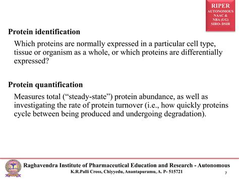 Applications Of Proteomics Science Ppt
