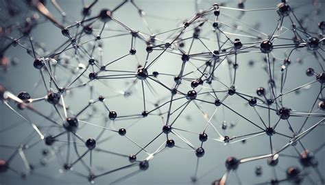 A computer generated image of a complex structure made of connected connected connected dots ...