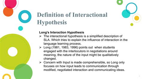 Second Language Acquisition Interactional Hypotesis Pptx