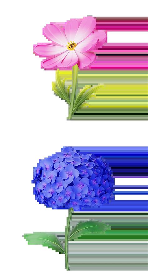 春天春季三维立体鲜花绣球花blender模型源文件 花瓣网