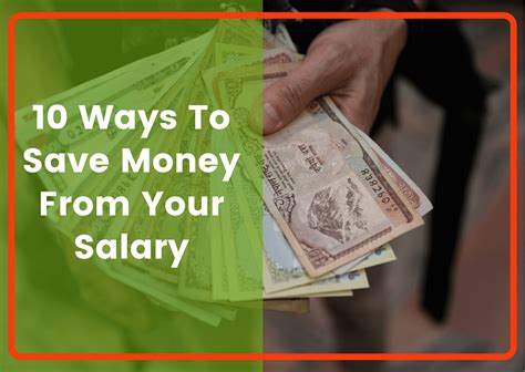 10 Ways To Save Money From Your Salary In India Save More Money