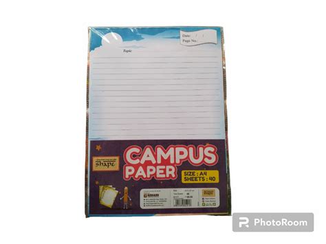 Shape A4 Project File Paper One Side Line 40 A4 कगज क शट Mahaveer Enterprises Ratlam