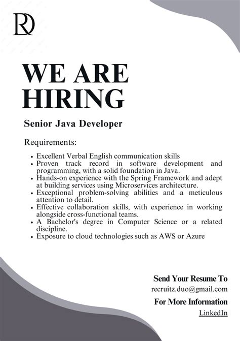 Seniorjavadeveloper Javadeveloper Springbootframeworks Microservies Docker Kubernetes