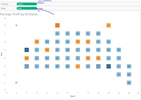 create a tile map in tableau the data school