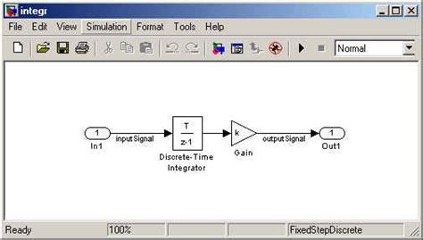 Fig3 Matlab Model Of The Discrete Integratorwith The Gain