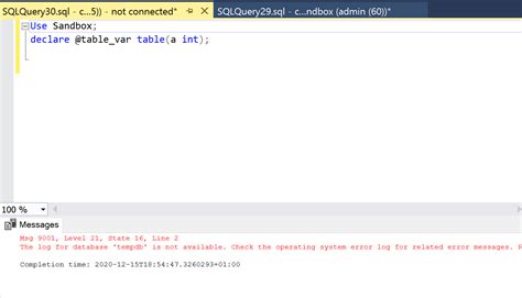 Do Not Place TEMPDB On A Local Disk In A SQL Failover Cluster