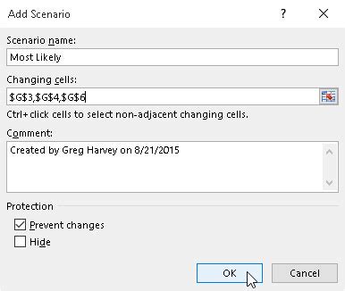 How To Use Scenarios In Excel Dummies
