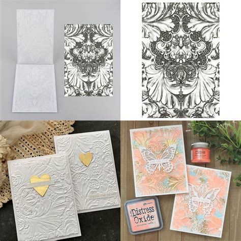 1pc 3d Embossed Folder Plastic Embossing Folders For Card Making