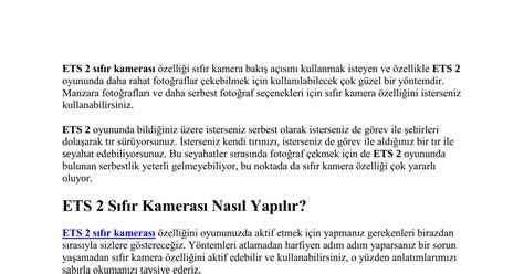 ETS Sıfır Kamerası pdf DocDroid
