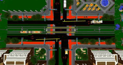 Street Intersection Traffic Lights Minecraft Map