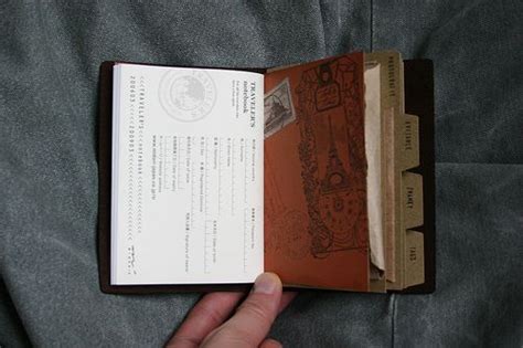 Customizing Travelers Notebook Passport Size With Pocket Insert Travelers Notebook Custom