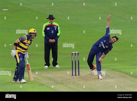 Ravi Bopara In Bowling Action For Essex During Glamorgan Vs Essex