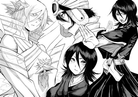Safebooru 1girl Absurdres Bankai Black Hair Black Kimono Bleach