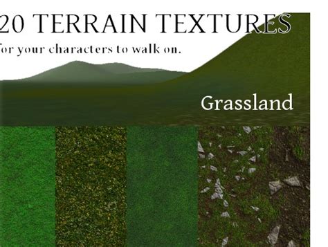 20 Grassland Terrain Textures 2d Nature Unity Asset Store