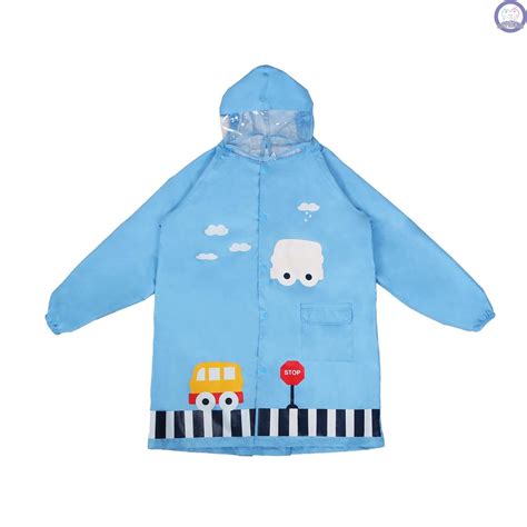 Niños Impermeable Con Capucha Niño Niña De Dibujos Animados Poncho De