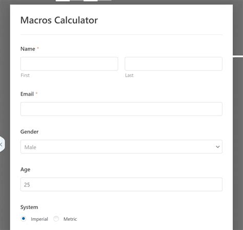 How To Create Your Own Macro Calculator In WordPress