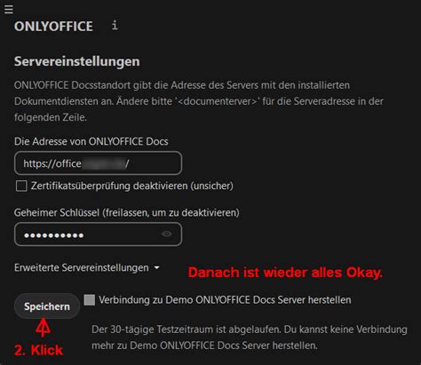 Onlyoffice Server Ist Nicht Verf Gbar Deutsch German Nextcloud
