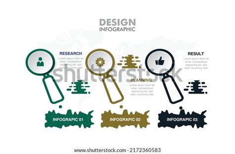 Infographics Business Data Elements Visualization Abstract Stock Vector