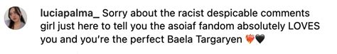 House Of The Dragons Bethany Antonia Racist Dm Responses