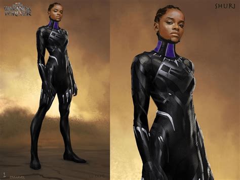 Visuais alternativos de Shuri como a nova Pantera Negra do MCU são