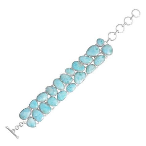 Silver Larimar Bracelet Rananjay Exports Wholesale Silver Jewelry