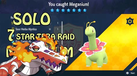 Solo Star Meganium Raid Pokemon Scarlet And Violet Youtube