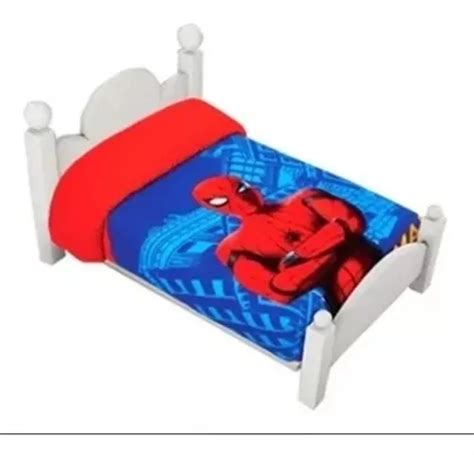 Cobertor Cunero Con Borrega De Spiderman Para Bebe Envío Gratis