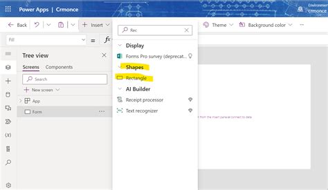 Build Form And Connect To Table Data In Power Apps Crmonce