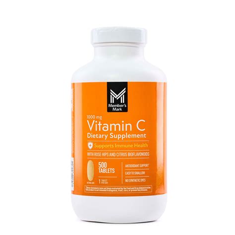Members Mark Vitamin C Plus Citrus Bioflavonoids And Rose Hips Tablets