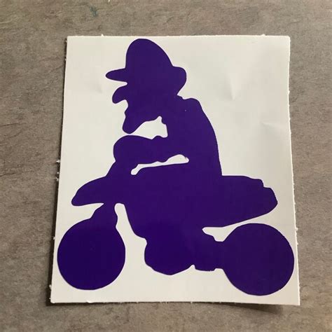 Mario Silhouette Sticker Decal Etsy