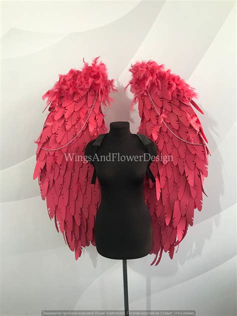 Red Angel Wings Angel Wings Victoria Secret Angel Wings Etsy