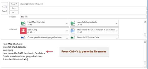 How To List All Attachment Names Into Message Body When Composing Email In Outlook